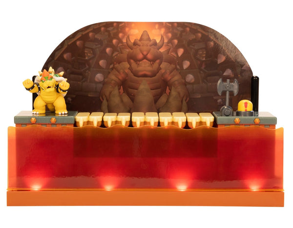 Super Mario Nintendo Deluxe Bowser Battle Playset with Lights and Soun ...