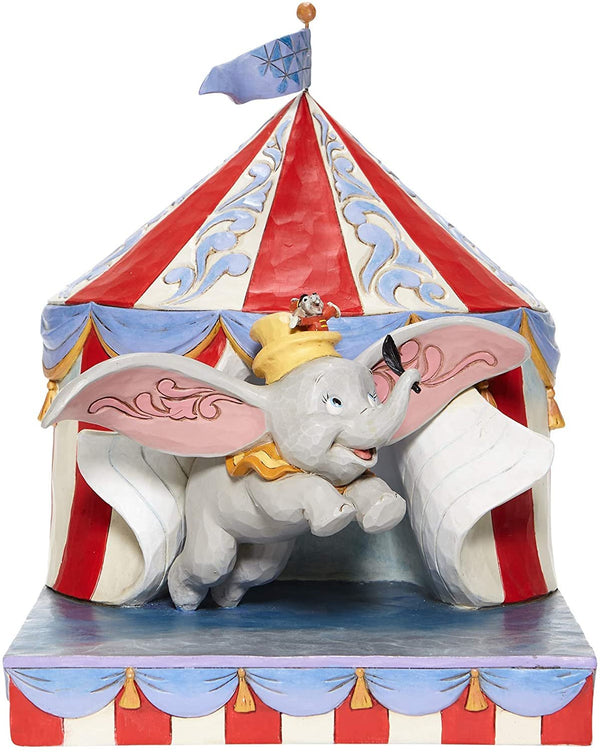 Jim Shore Disney Traditions 6008064 Dumbo Flying Out of Tent Figurine ...