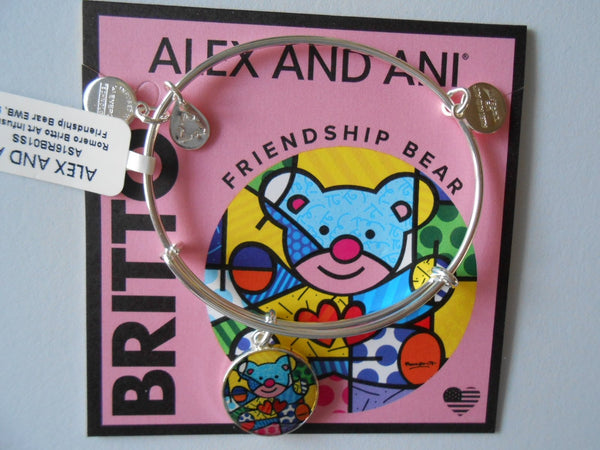 Alex and Ani Art Infusion Necklace Charm | Romero Britto (Freedom Bear ...