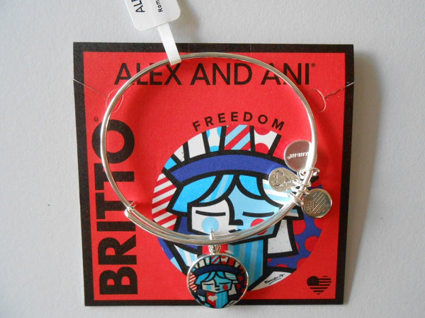 Alex and Ani Art Infusion Necklace Charm | Romero Britto (Freedom-Silv ...