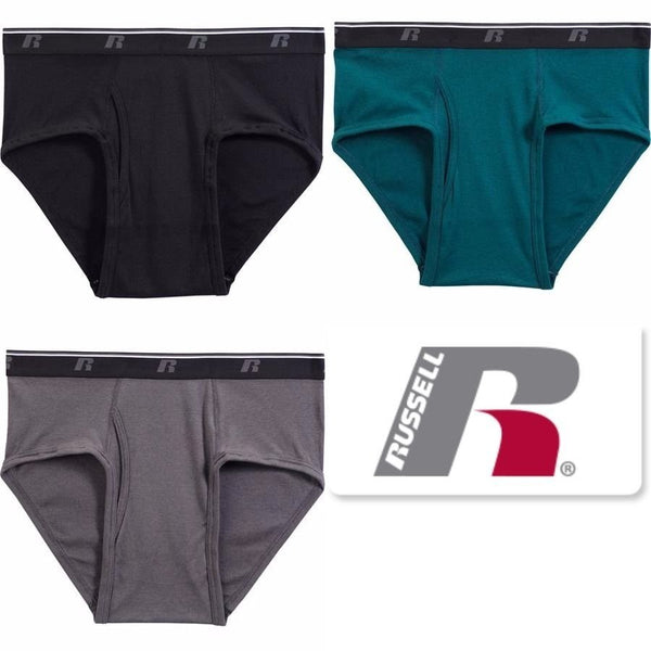 RUSSELL MEN'S SPORT BRIEFS 3 OR 6 PACK SIZES S-2XL NEW IN FAMOUS BRAND ...