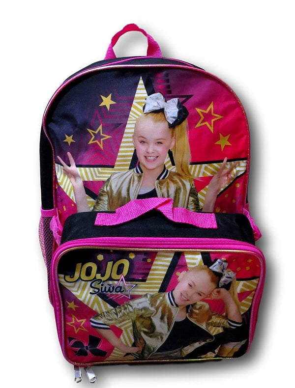 Nickelodeon Girl Jojo Siwa 16" Backpack With Detachable Matching Lunch ...