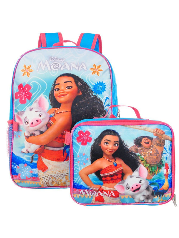 Disney Princess Moana and Maui 16" Backpack With Detachable Matching L ...